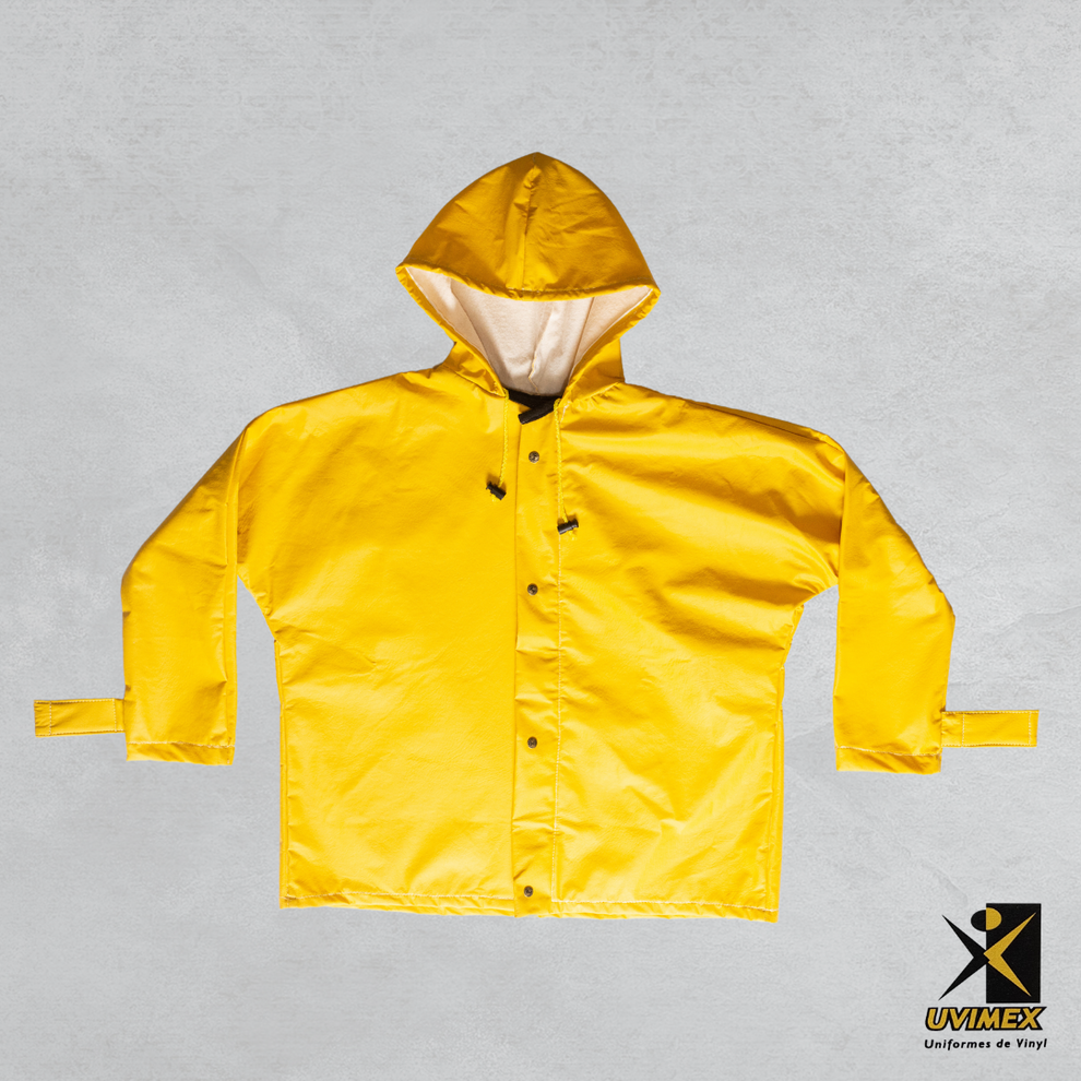 Chamarra de Vinyl afelpado Color Amarilla – UVIMEX